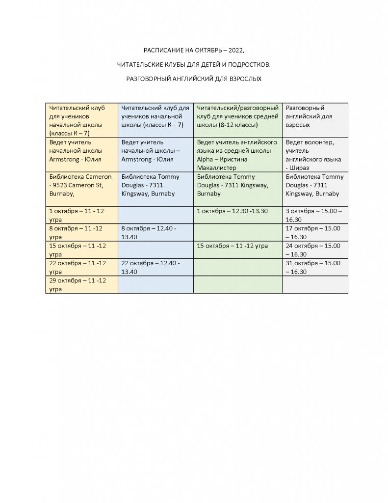 [In-Person]Ukrainian Reading Club for elementary school students ...